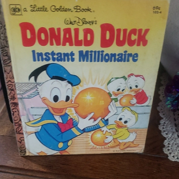 Disney | Other | Disney Donald Duck Instant Millionaire Book A Little ...